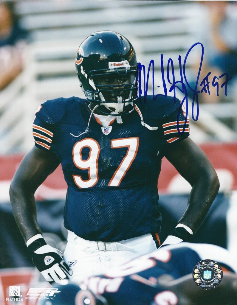 AUTOGRAPHED MICHAEL HAYNES 8x10 Chicago Bears Photo - Main Line Autographs