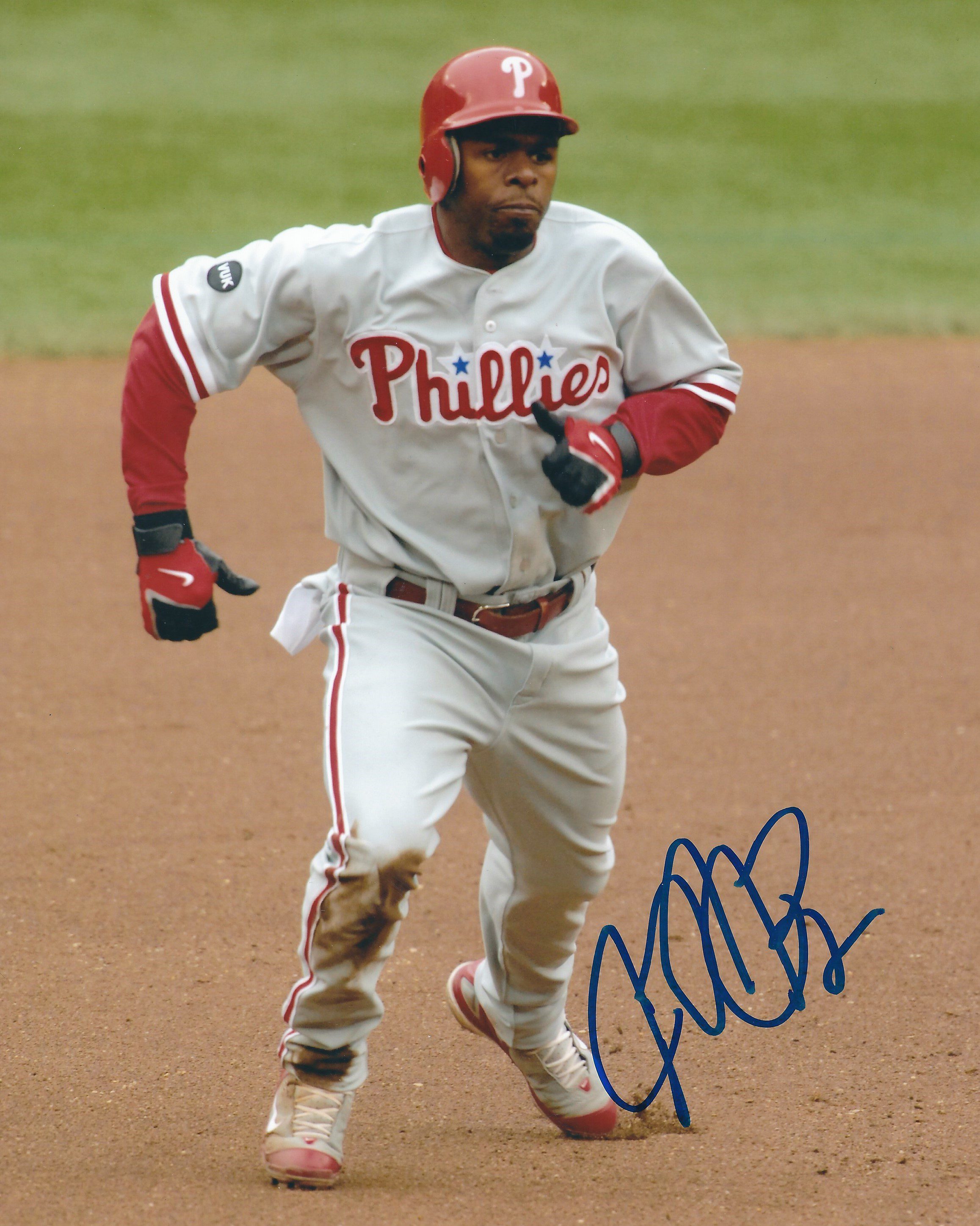 AUTOGRAPHED Michael Bourn 8X10 Philadelphia Phillies Photo | Main Line ...