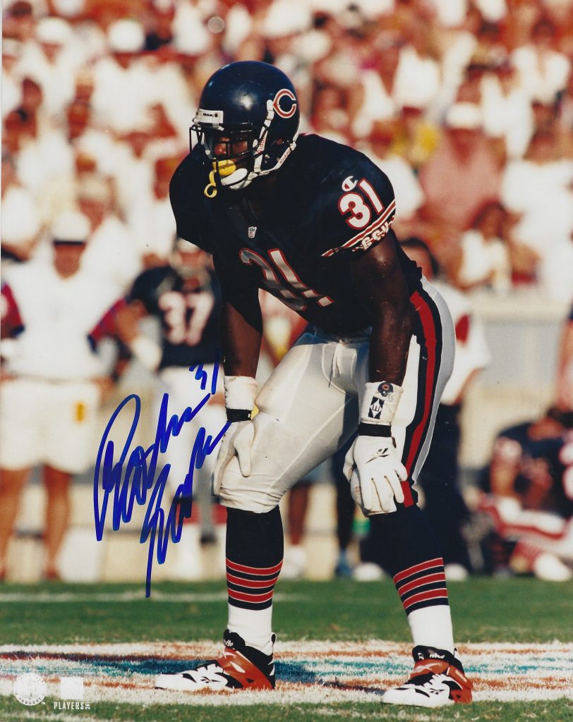 Autographed RASHAAN SALAAM 8x10 Chicago Bears Photo - Main Line Autographs