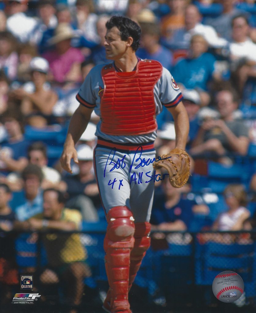 AUTOGRAPHED BOB BOONE 8x10 California Angels Photo - Main Line Autographs