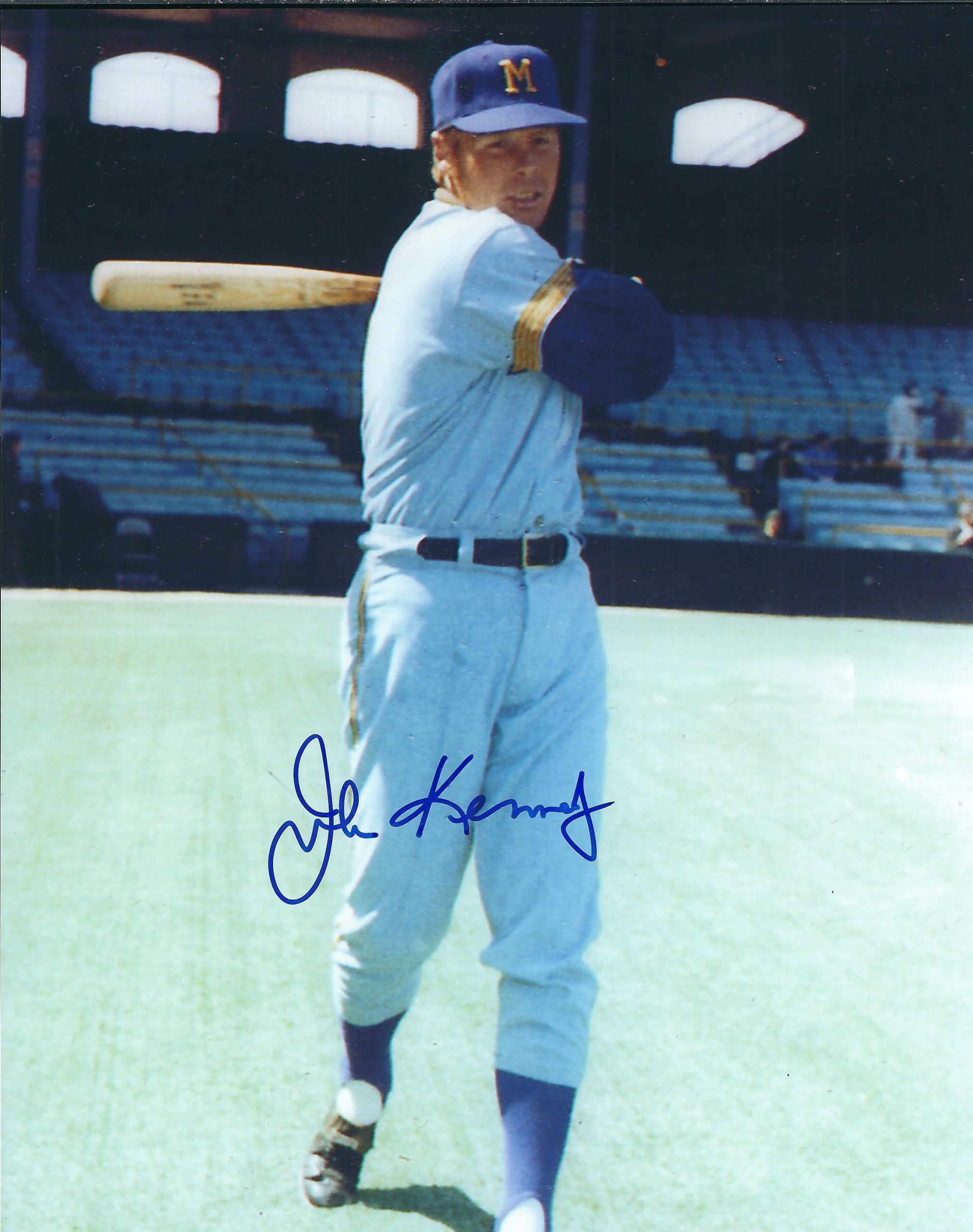 AUTOGRAPHED JOHN KENNEDY 8x10 Milwaukee Brewers Photo - Main Line ...