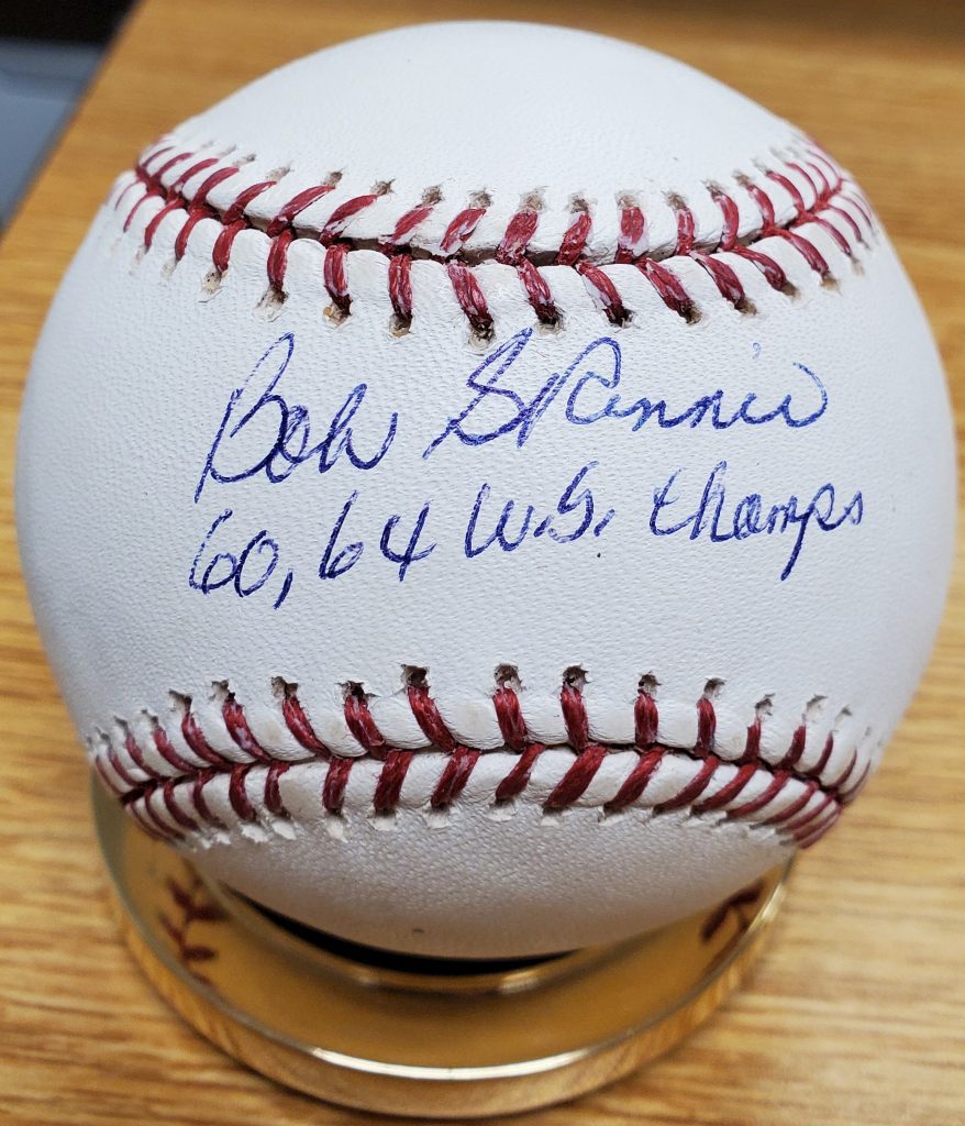 Autographed BOB SKINNER 60,64 WS Champs Official Major League Baseball ...