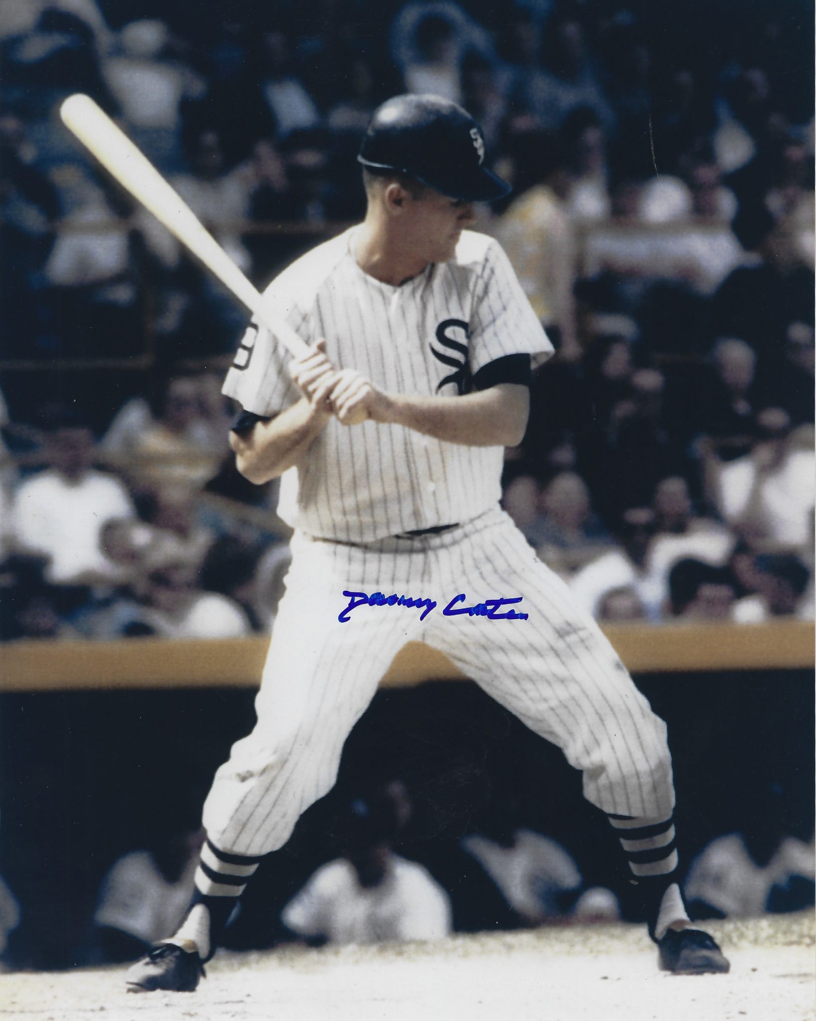 AUTOGRAPHED DANNY CATER 8x10 Chicago White Sox Photo - Main Line Autographs