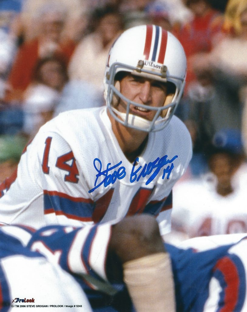 AUTOGRAPHED STEVE GROGAN 8x10 New England Patriots photo - Main Line ...