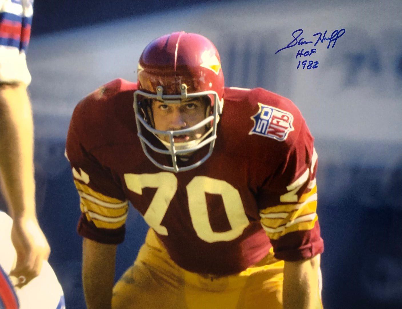 AUTOGRAPHED SAM HUFF 16 X 20 Washington Redskins Photo | Main Line ...