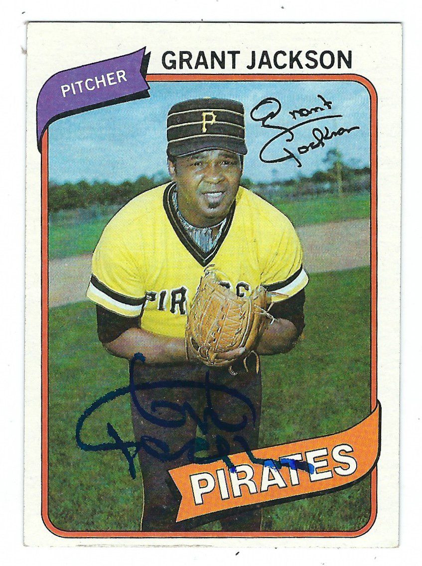 Autographed GRANT JACKSON 1980 Topps Card | Main Line Autographs