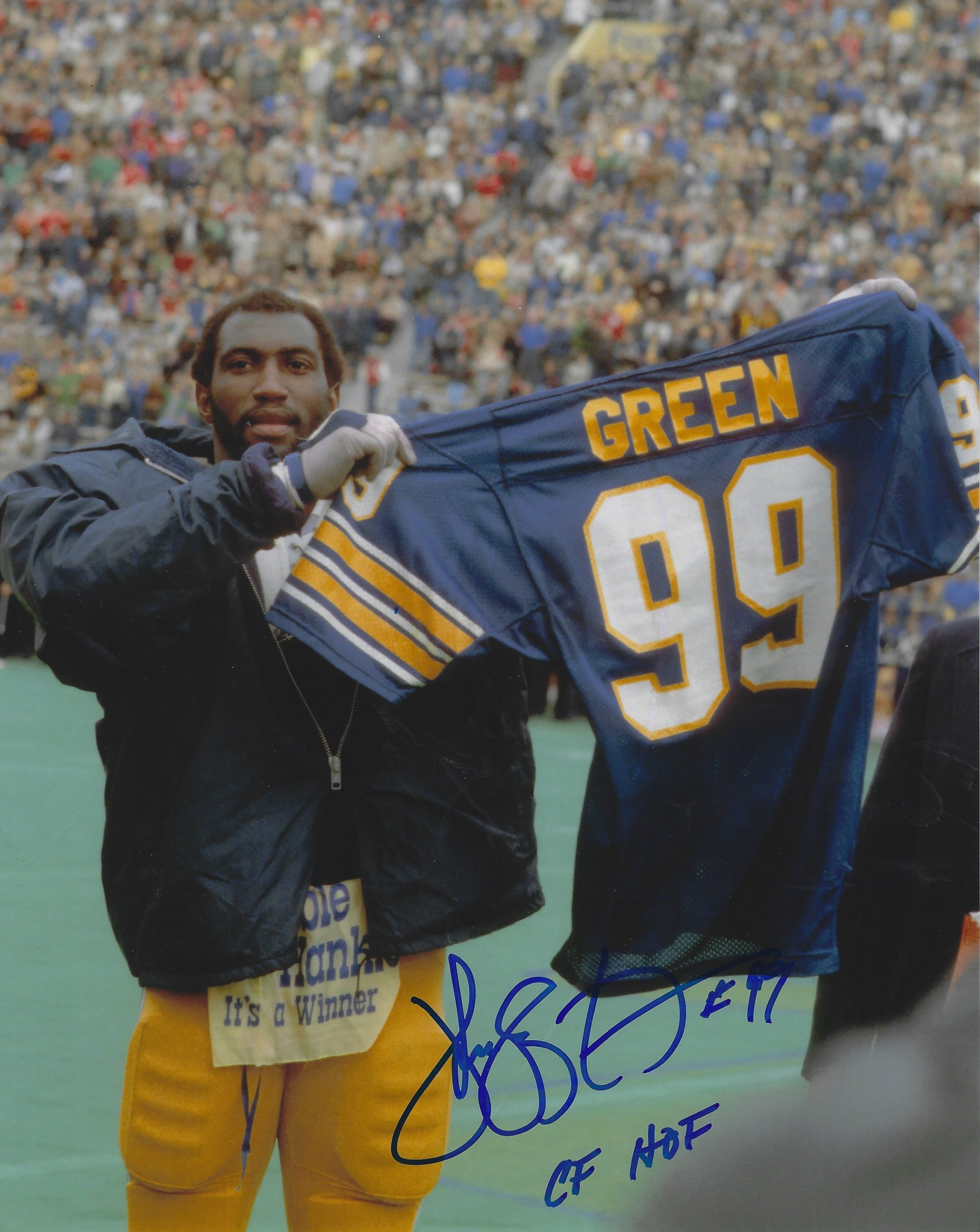 Autographed HUGH GREEN 8X10 Pitt Panthers Photo - Main Line Autographs