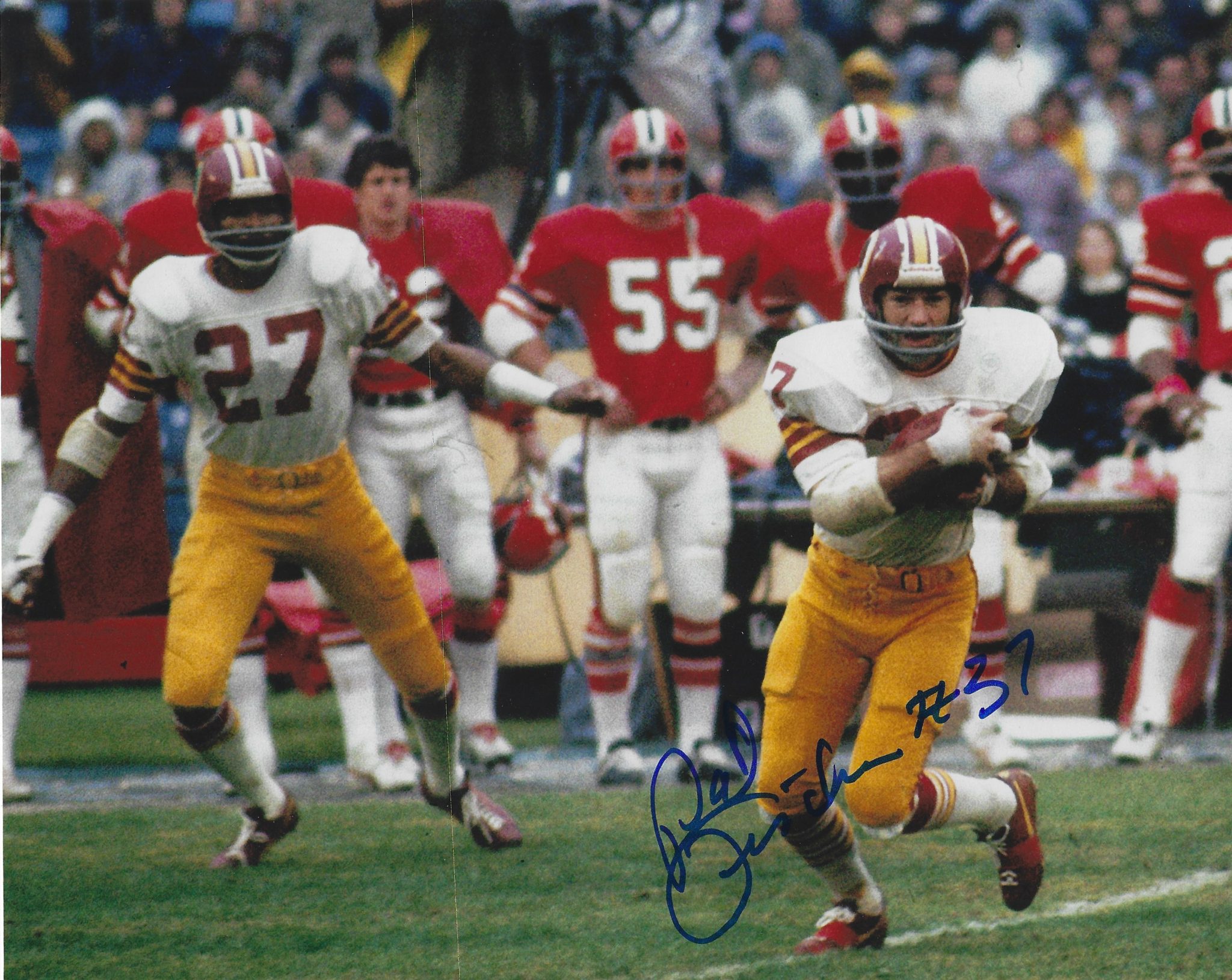 Autographed PAT FISCHER 8x10 Washington Redskins Photo - Main Line ...