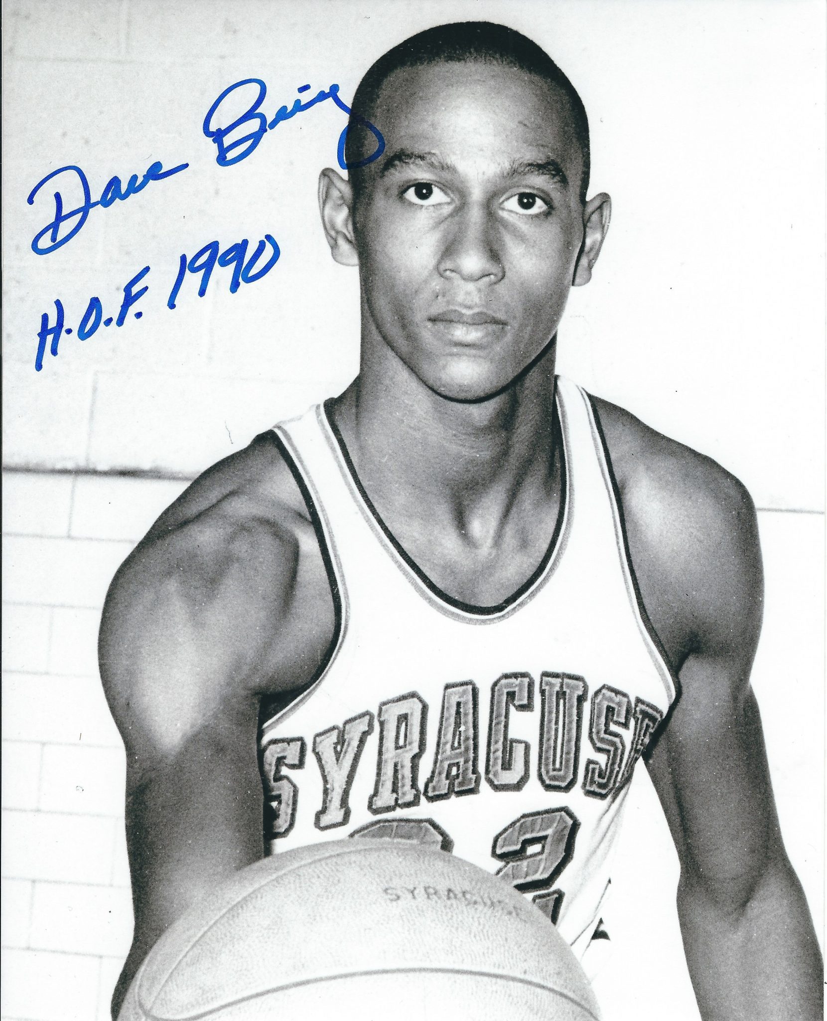 Autographed DAVE BING Syracuse Orangemen 8x10 Photo - Main Line Autographs
