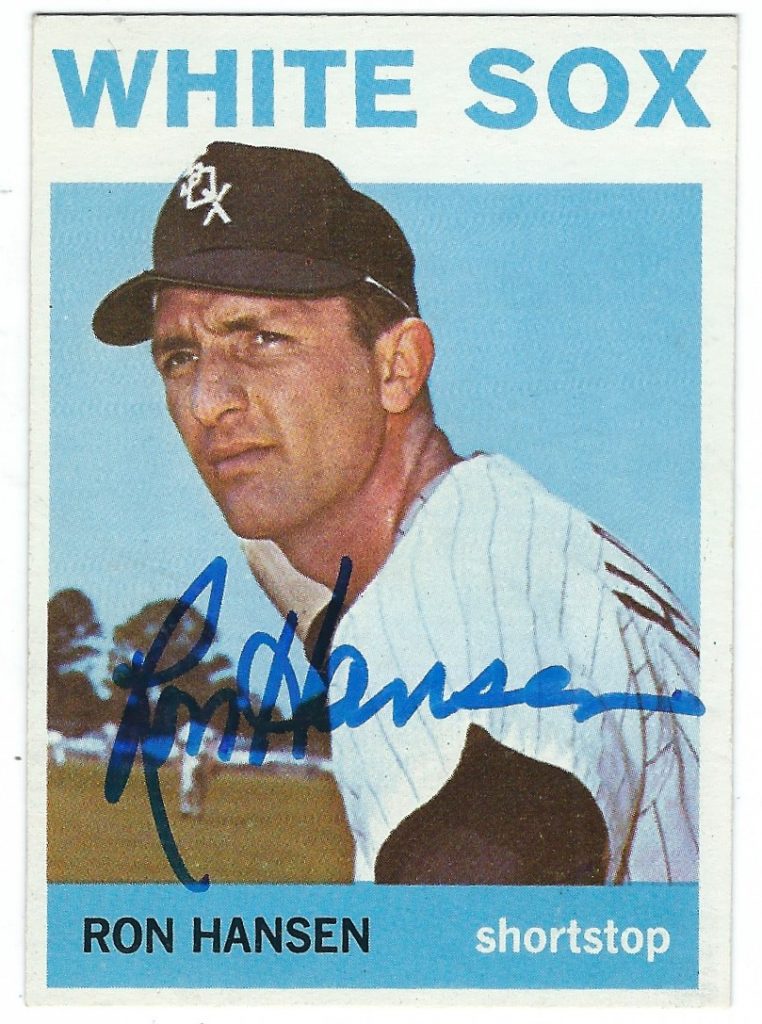 Autographed RON HANSEN 1964 Topps Card - Main Line Autographs