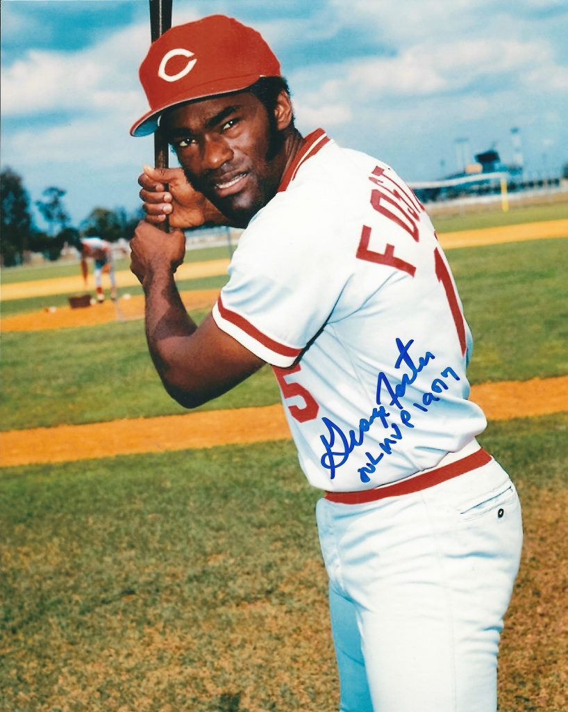 AUTOGRAPHED GEORGE FOSTER 8X10 Cincinnati Reds Photo | Main Line Autographs