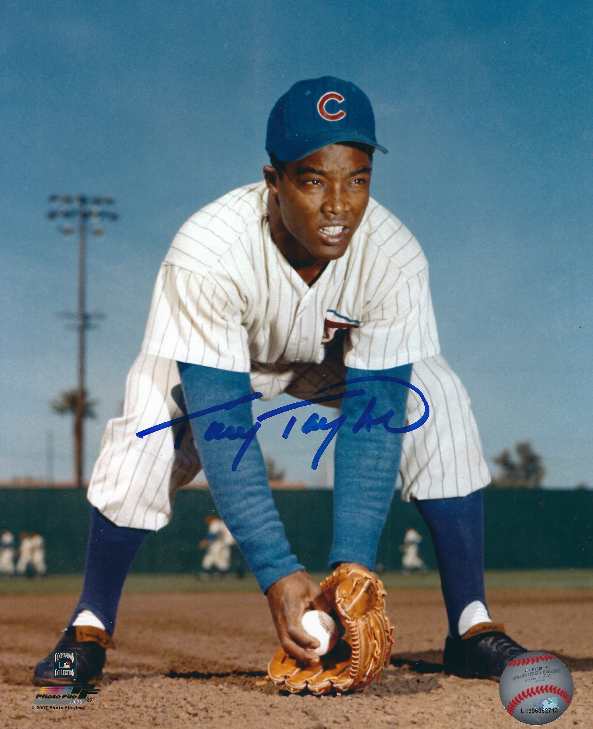 AUTOGRAPHED TONY TAYLOR 8X10 Chicago Cubs Photo - Main Line Autographs