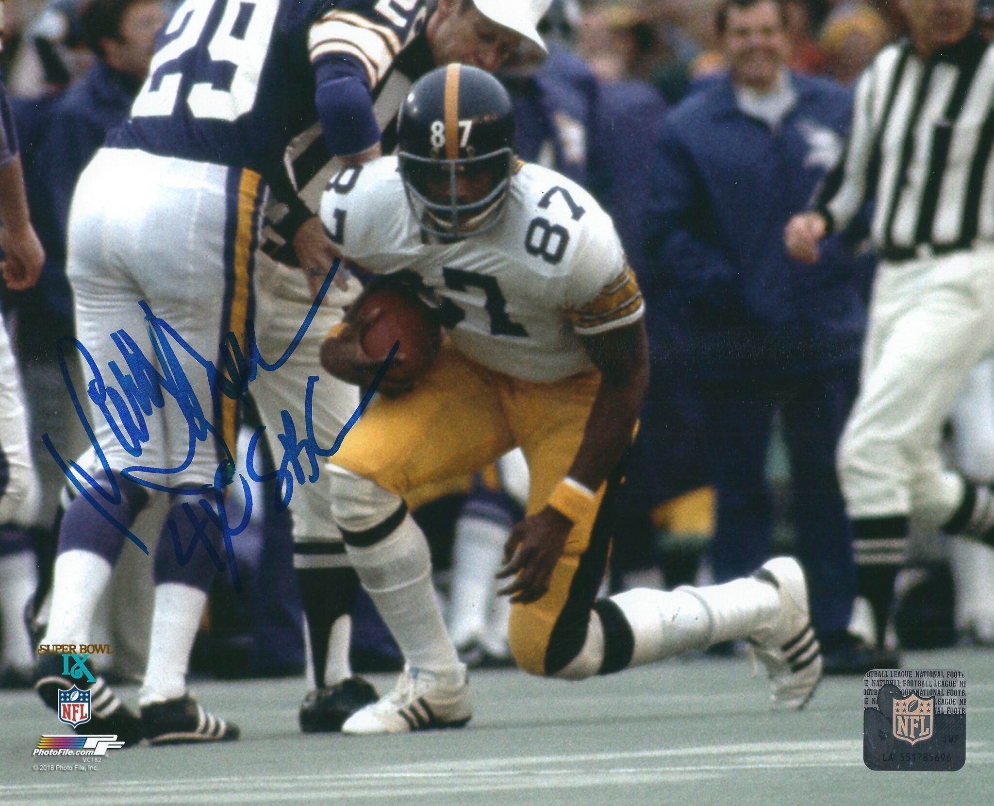 Autographed LARRY BROWN 8X10 Pittsburgh Steelers Photo - Main Line ...