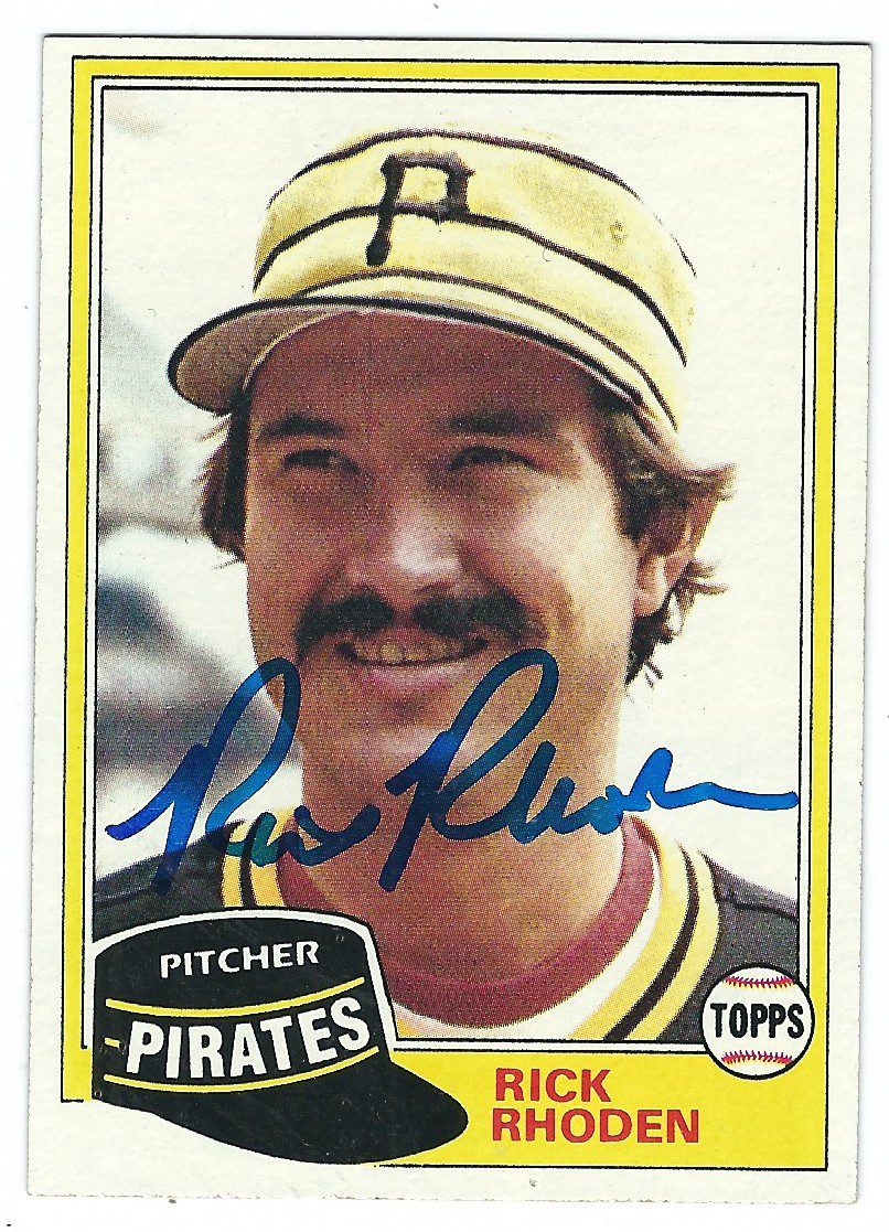 Autographed RICK RHODEN 1981 Topps Card | Main Line Autographs