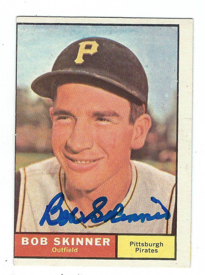Autographed BOB SKINNER 1961 TOPPS Card - Main Line Autographs