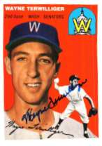 Autographed WAYNE TERWILLIGER 1954 Topps Archive card - Main Line ...