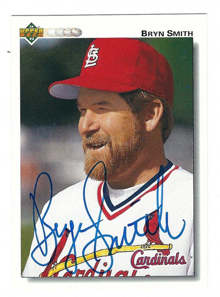 Autographed BRYN SMITH 1992 UPPER DECK Card - Main Line Autographs