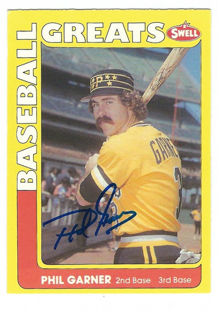 Autographed PHIL GARNER 1991 Swell Baseball Great Card - Main Line ...