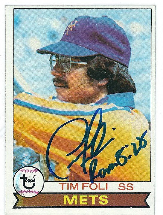 Autographed TIM FOLI 1979 Topps Card | Main Line Autographs