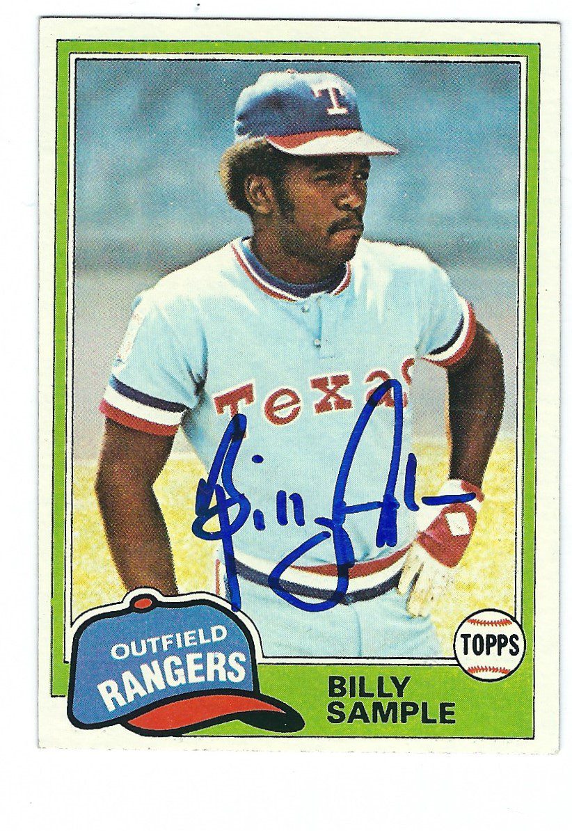 Autographed BILLY SAMPLE 1981 Topps Card | Main Line Autographs
