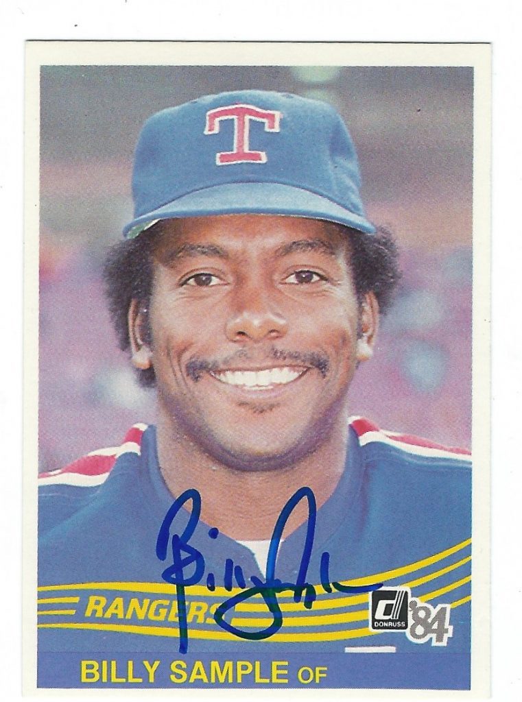 Autographed BILLY SAMPLE 1984 DONRUSS CARD - Main Line Autographs