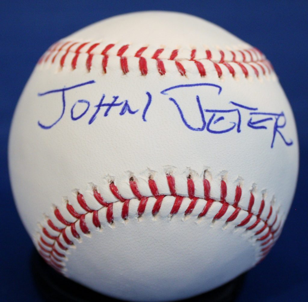 Johnny Jeter Autographed Official Major League Baseball - Main Line ...