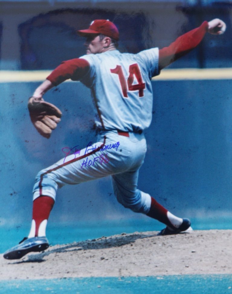 AUTOGRAPHED 16 x 20 JIM BUNNING Philadelphia Phillies Photo - Main Line ...