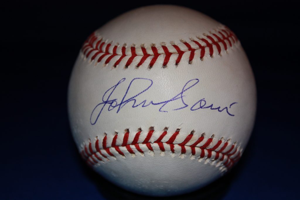 Autographed JOHNNY SAIN Official Major League Baseball - Main Line ...