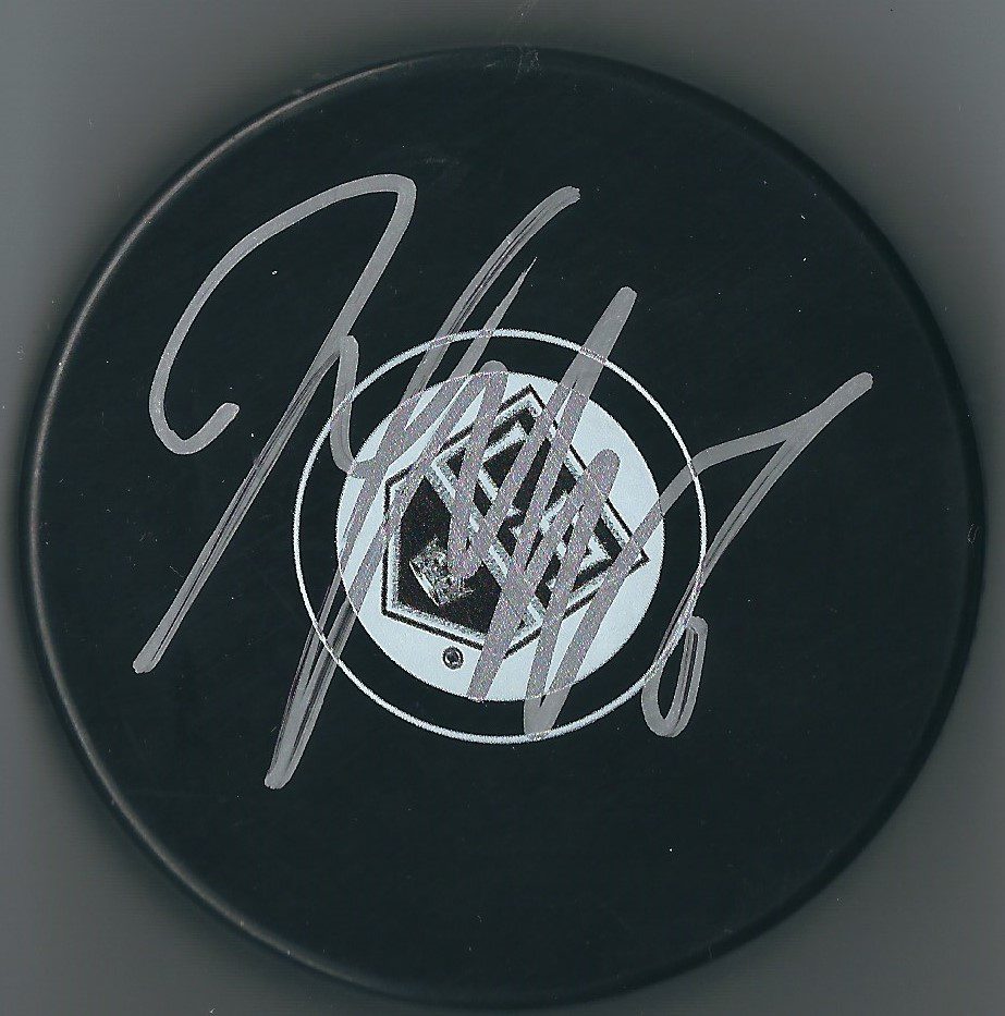 Autographed JAKE MUZZIN Los Angeles Kings Hockey Puck - Main Line ...