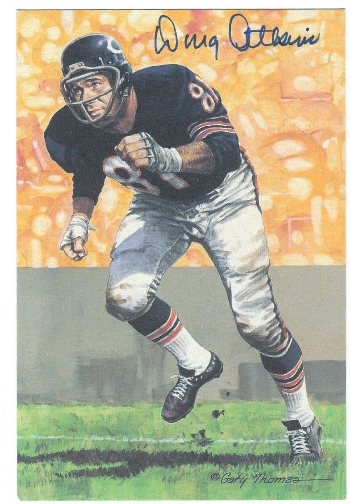 Autographed Doug Atkins Goal Line Art Card - Main Line Autographs