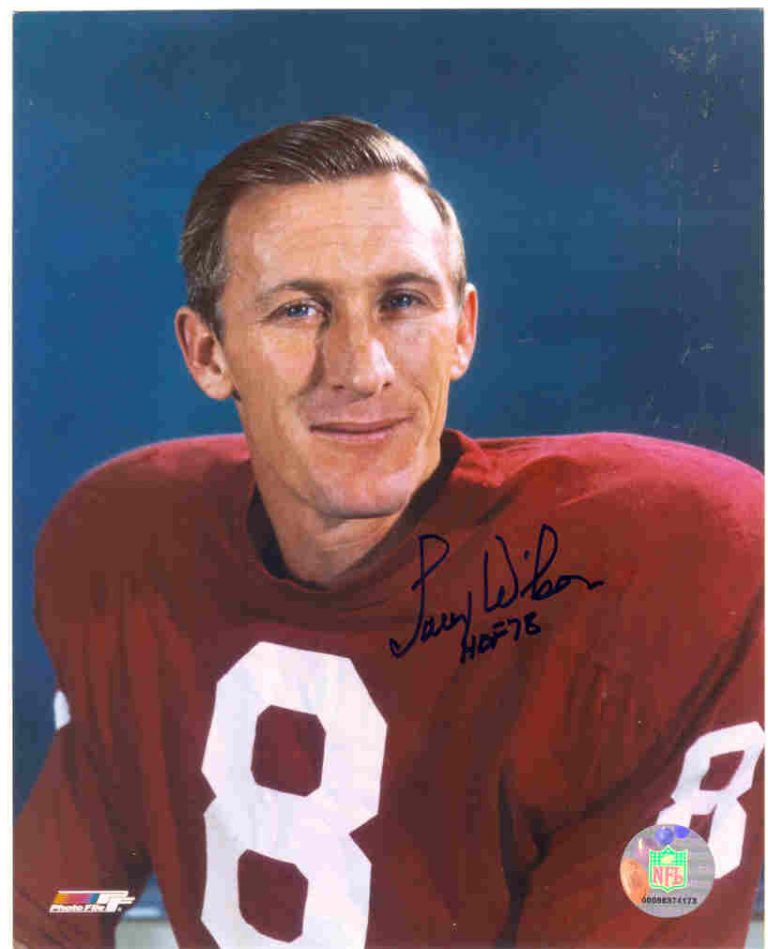 Autographed LARRY WILSON 8x10 St. Louis Cardinals Photo - Main Line ...