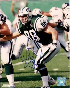 Autographed RANDY RASMUSSEN 8X10 New York Jets photo | Main Line Autographs