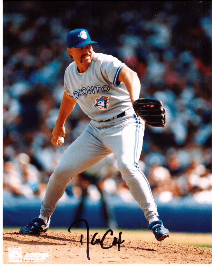 Autographed 8x10 photo DANNY COX Toronto Blue Jays - Main Line Autographs