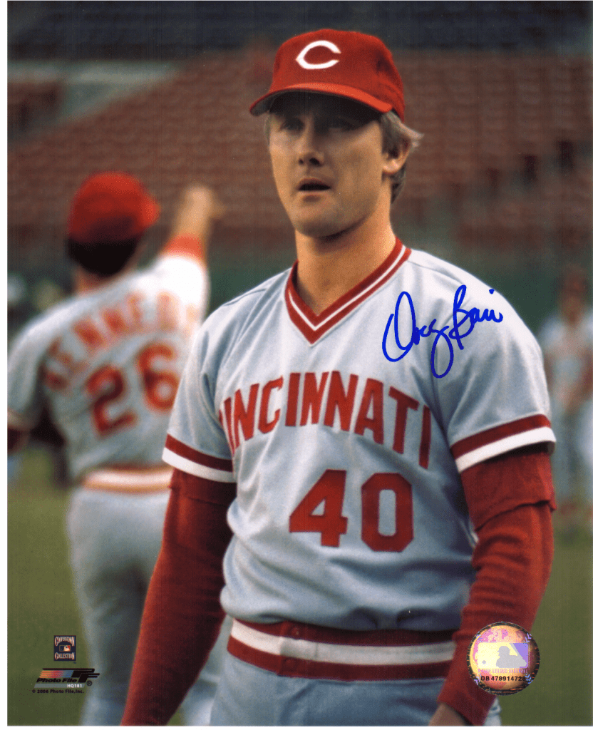 AUTOGRAPHED DOUG BAIR 8x10 Cincinnati Reds Photo - Main Line Autographs