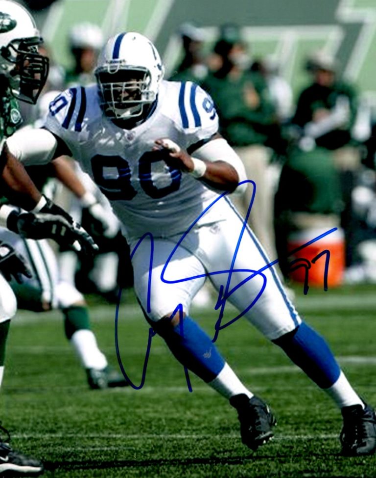 Autographed COREY SIMON 8X10 Indianapolis Colts photo - Main Line ...