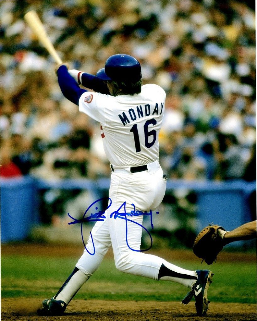 AUTOGRAPHED RICK MONDAY 8x10 Los Angeles Dodgers photo - Main Line ...