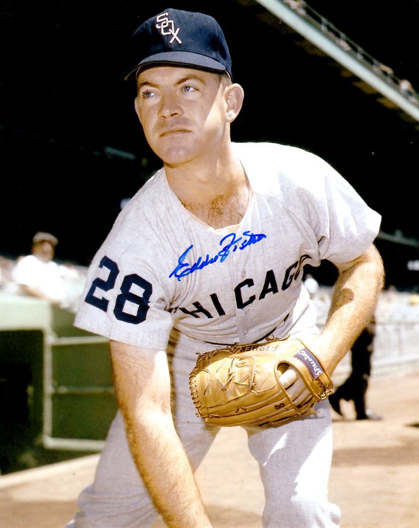 AUTOGRAPHED EDDIE FISHER 8X10 Chicago White Sox Photo - Main Line ...