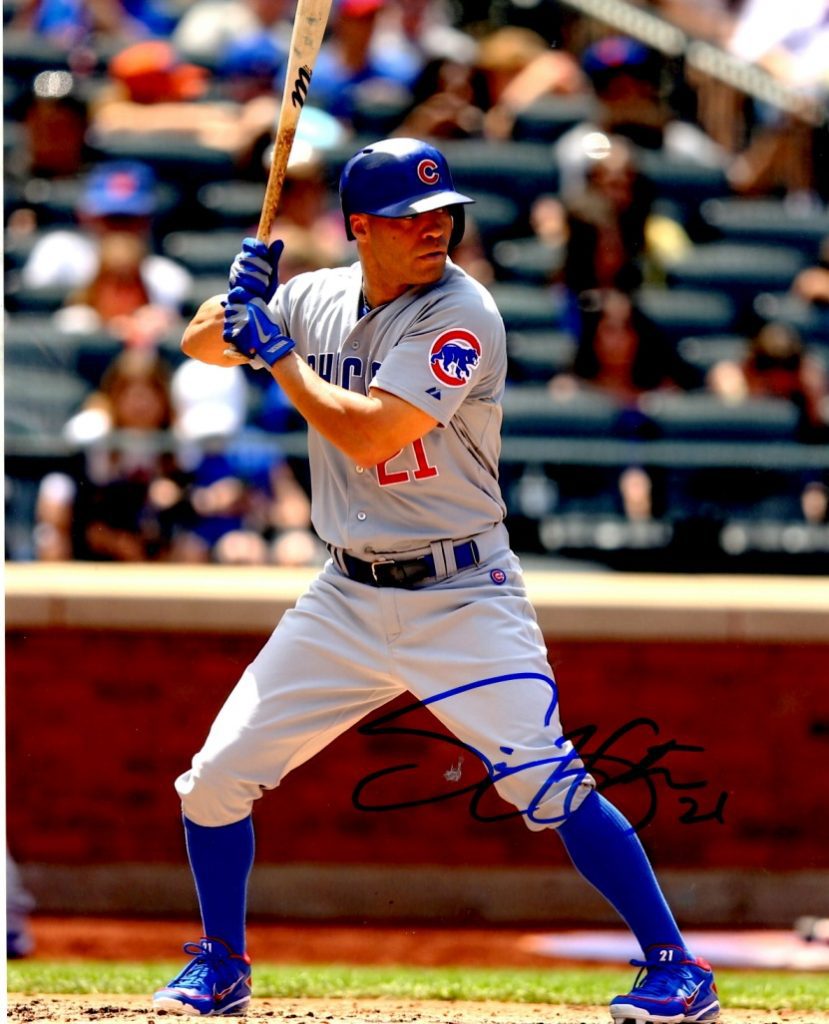 AUTOGRAPHED SCOTT HAIRSTON 8X10 Chicago Cubs Photo - Main Line Autographs