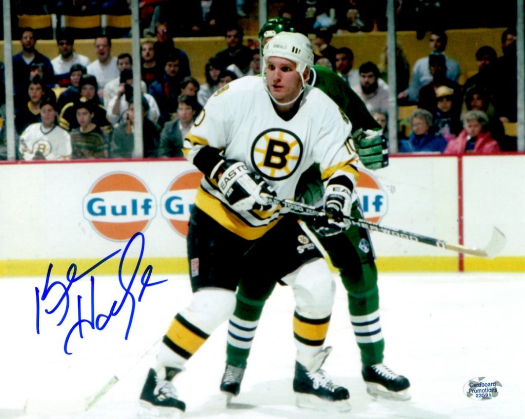 Autographed KEN HODGE JR 8X10 Boston Bruins Photo - Main Line Autographs