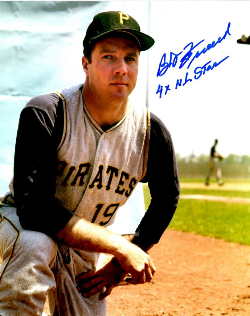 Autographed BOB FRIEND 8X10 Photo Pittsburgh Pirates - Main Line Autographs