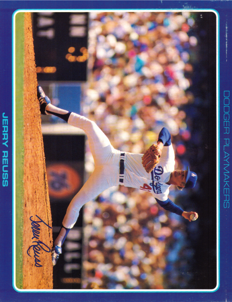 AUTOGRAPHED SIGNED photo JERRY REUSS #3 Los Angeles Dodgers - Main Line ...