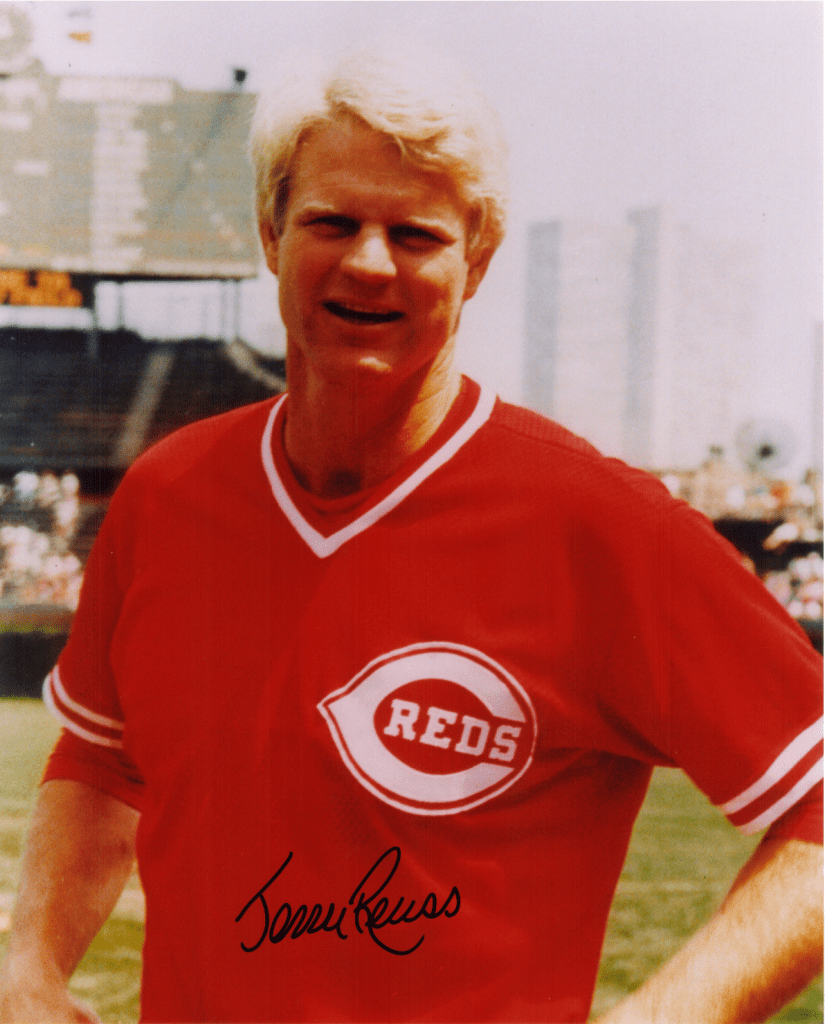 AUTOGRAPHED SIGNED photo JERRY REUSS Cincinnati Reds - Main Line Autographs