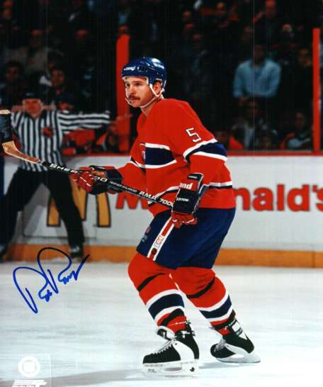 Autographed ROB RAMAGE Montreal Canadiens Photo - Main Line Autographs