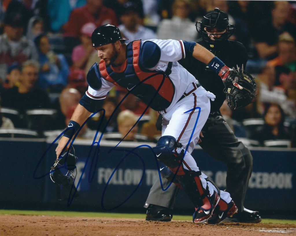 AUTOGRAPHED A.J. PIERZYNSKI 8X10 Atlanta Braves photo - Main Line ...