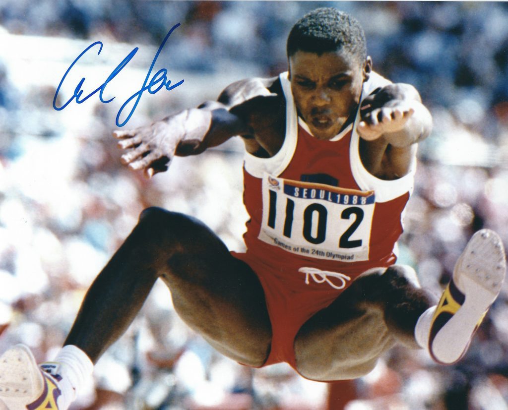 Autographed CARL LEWIS USA 8X10 Photo Gold Medal Winner - Main Line ...