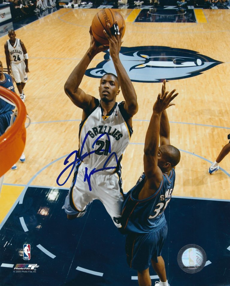 Autographed MICHAEL DICKERSON Vancouver Grizzlies 8x10 Photo - Main ...