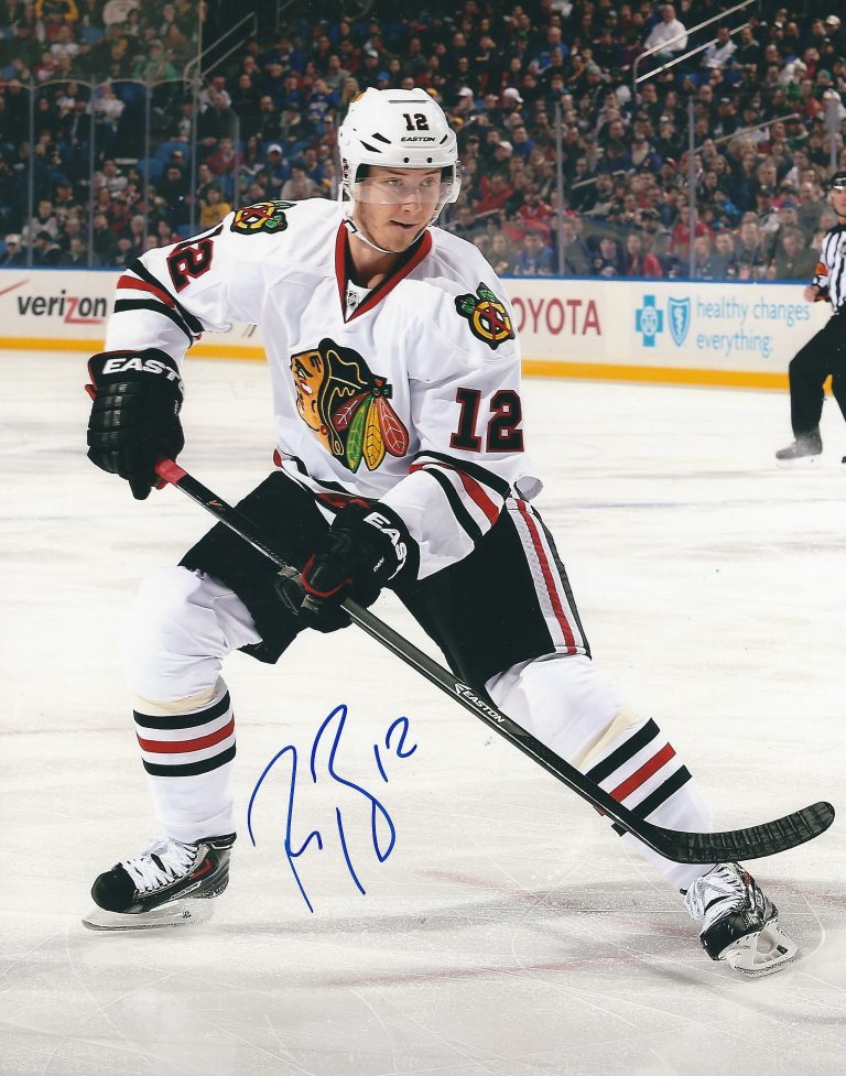Autographed MATTHEW BARNABY 8X10 Chicago Blackhawks Photo - Main Line ...