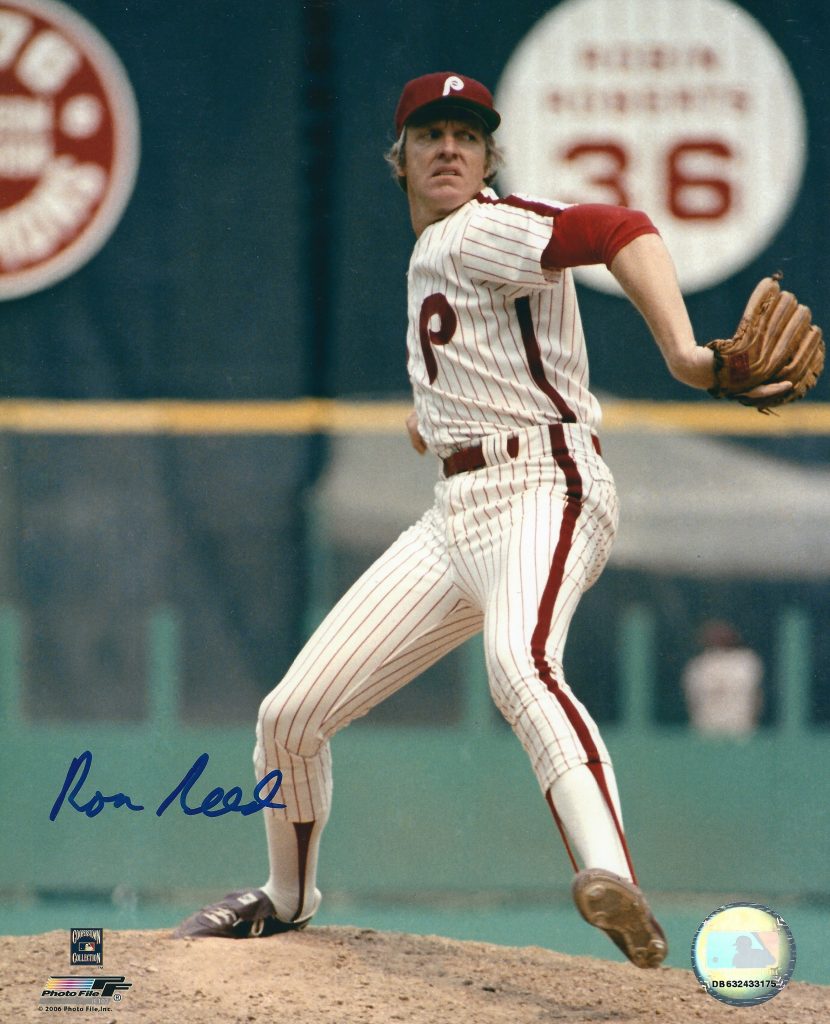 AUTOGRAPHED RON REED 8X10 Philadelphia Phillies Photo - Main Line ...