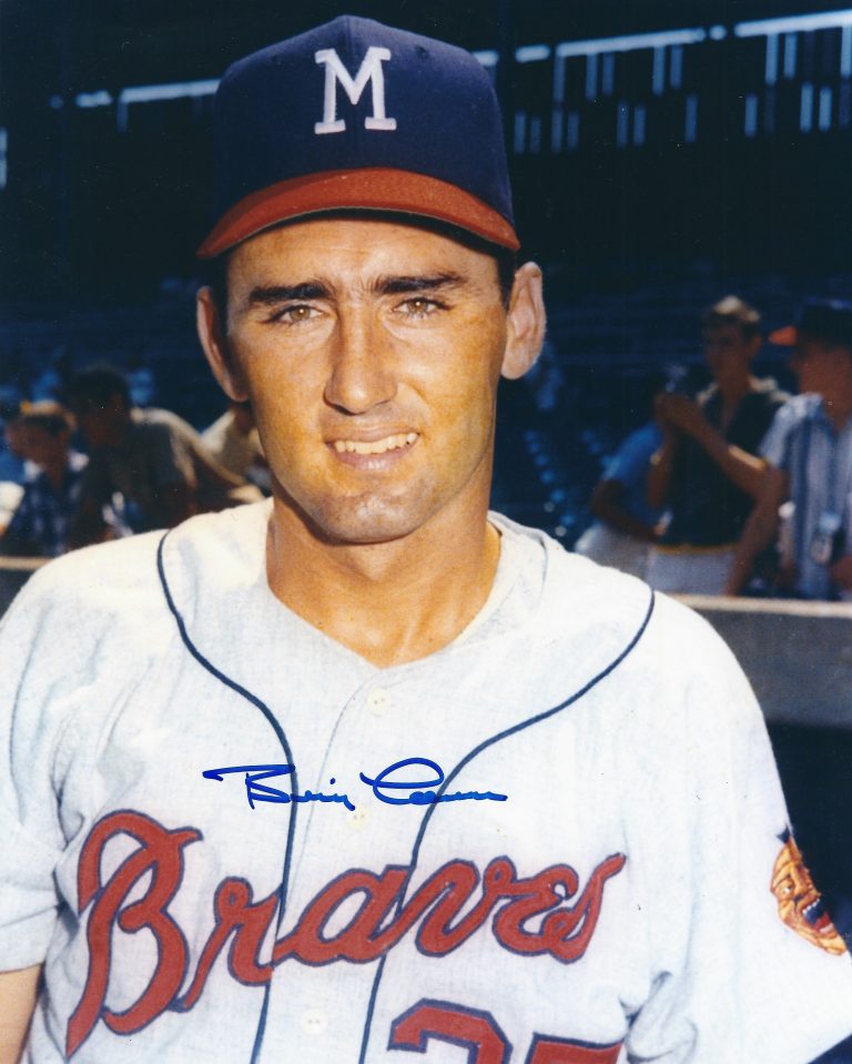 AUTOGRAPHED BILLY COWAN 8x10 Photo Milwaukee Braves - Main Line Autographs