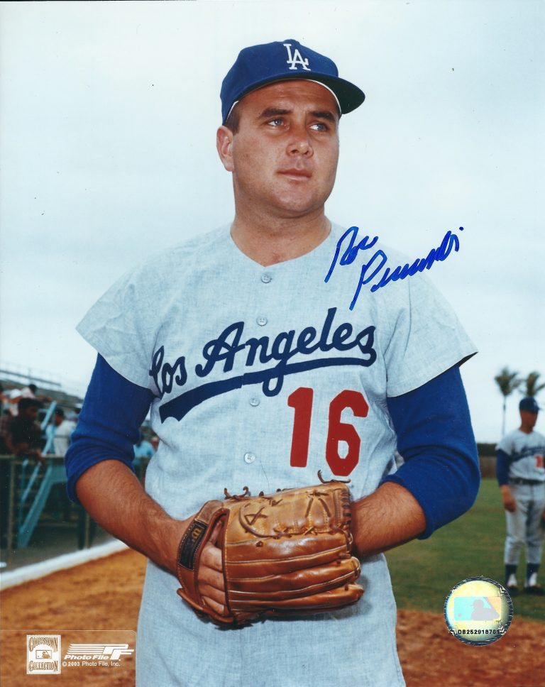 AUTOGRAPHED RON PERRANOSKI Los Angeles Dodgers photo - Main Line Autographs